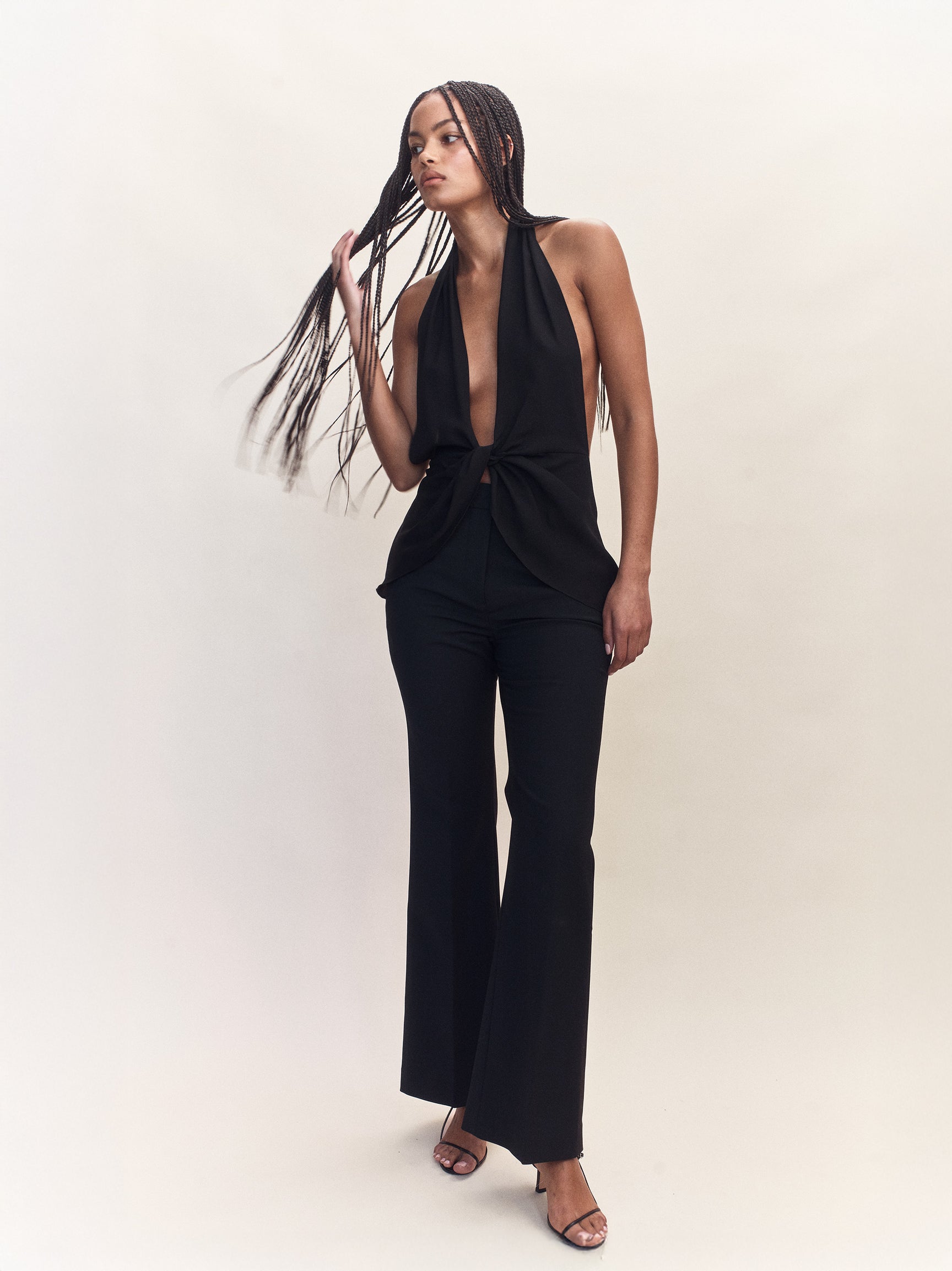 Lucienne Silk Halter Top – Courtney Zheng
