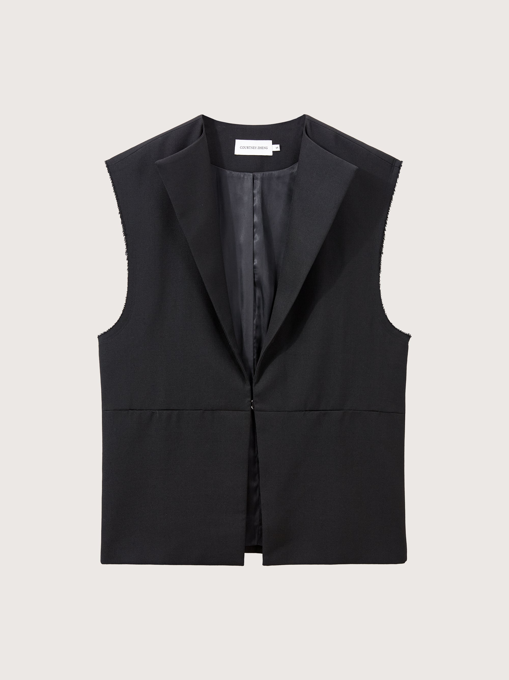 Luca Raw Edge Wool Vest – Courtney Zheng