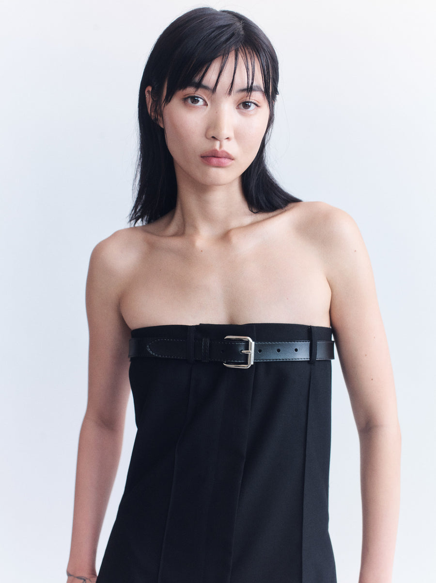 Eamon Wool Trouser Dress – Courtney Zheng